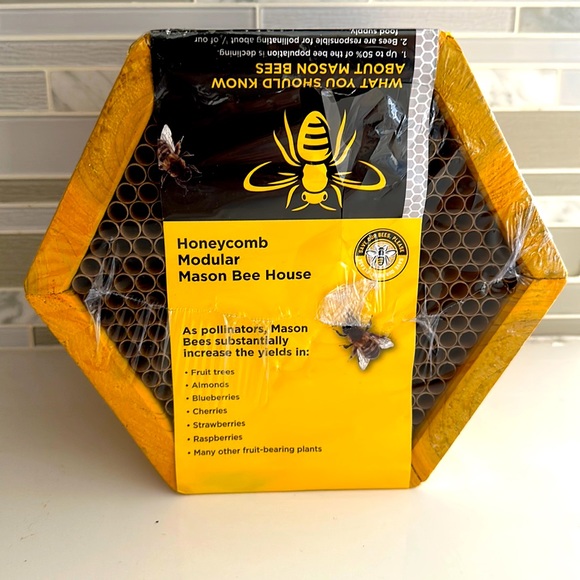 Accents | Wooden Honeycomb Modular Mason Bee House | Poshmark